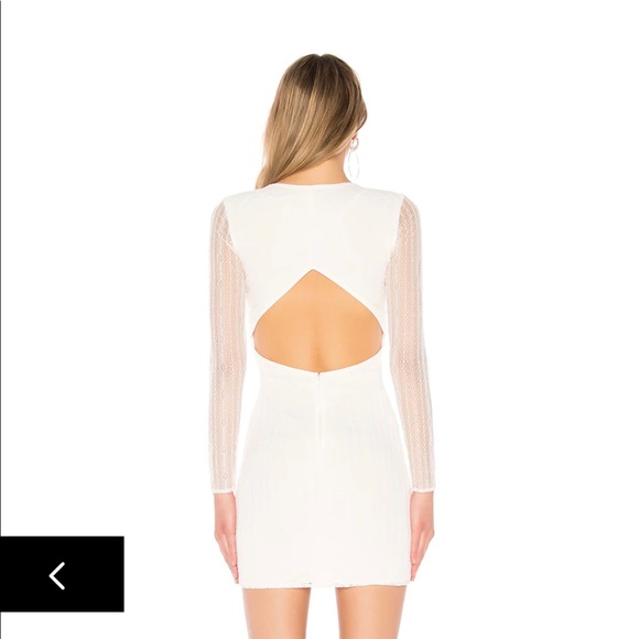 superdown | Dresses | Lauri White Deep V Lace Bodycon In White Lace ...